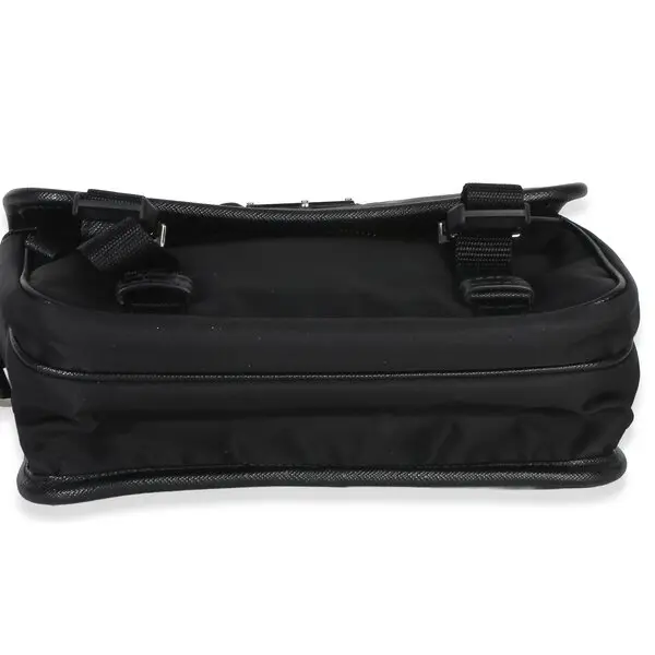 Prada Re-nylon Saffiano Double Buckle Messenger Bag