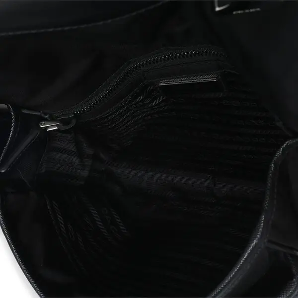 Prada Re-nylon Saffiano Double Buckle Messenger Bag