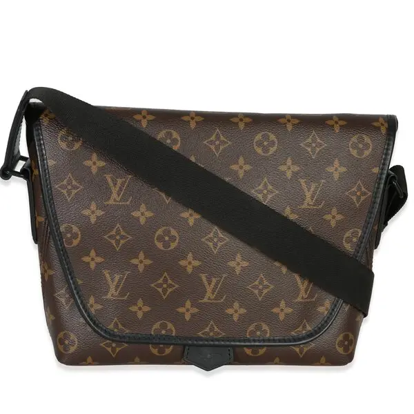 LOUIS VUITTON Monogram Macassar Canvas Magnetic Messenger