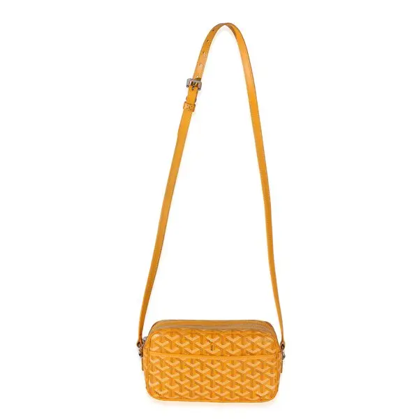 Goyard Ine Canvas Sac Cap Vert Pm - Yellow