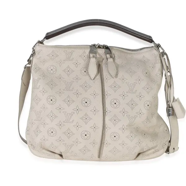 LOUIS VUITTON Cream Monogram Selene Hobo Pm - Neutral