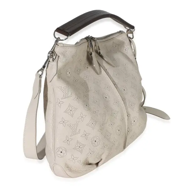 LOUIS VUITTON Cream Monogram Selene Hobo Pm - Neutral