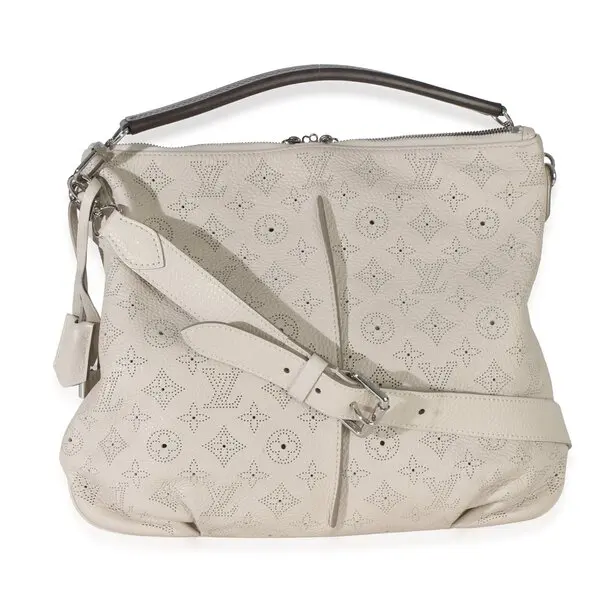 LOUIS VUITTON Cream Monogram Selene Hobo Pm - Neutral