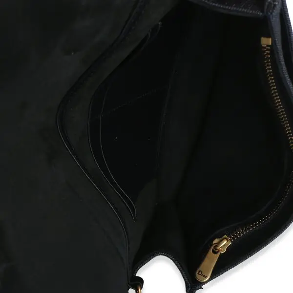 Dior Denim Studded Wallet On Chain
