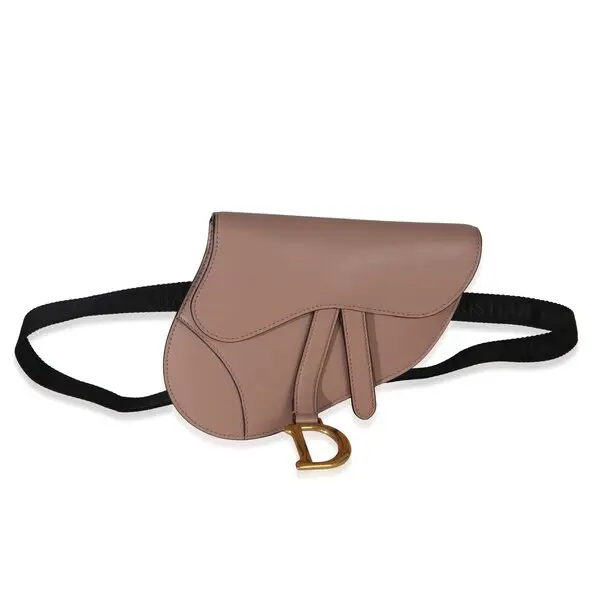 Dior Calfskin Saddle Belt Pouch - Pink