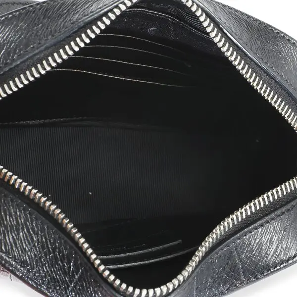 Saint Laurent Calfskin Camera Bag Crocodile Embossed