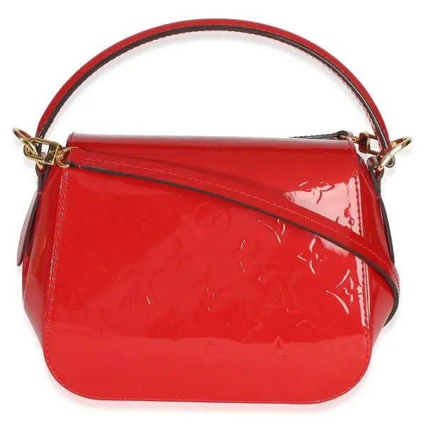 LOUIS VUITTON Monogram Vernis Pasadena Shoulder Bag - Red