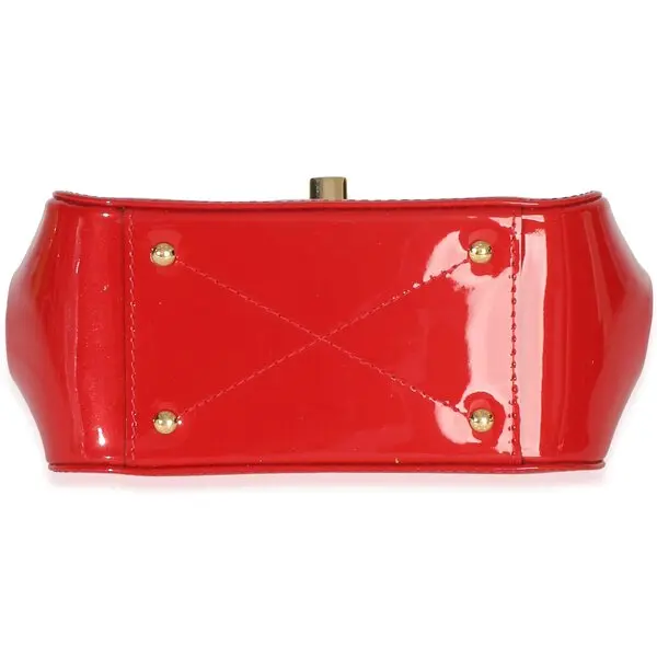 LOUIS VUITTON Monogram Vernis Pasadena Shoulder Bag - Red