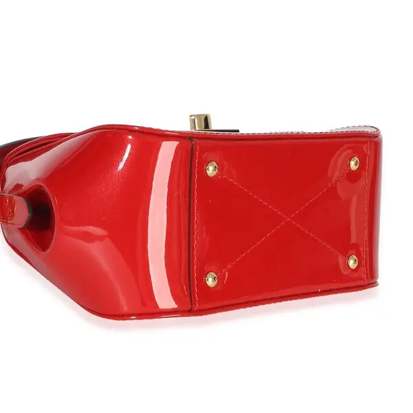 LOUIS VUITTON Monogram Vernis Pasadena Shoulder Bag - Red