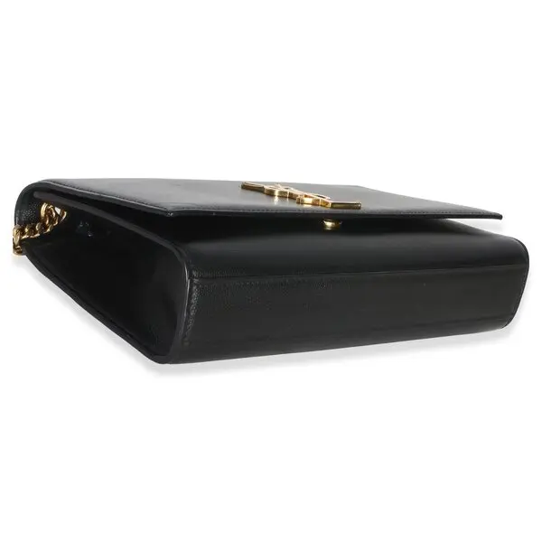 Saint Laurent Grain De Poudre Kate Chain Bag - Black