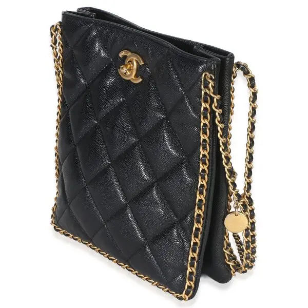 Chanel Quilted Caviar Never Ending Chain Tote