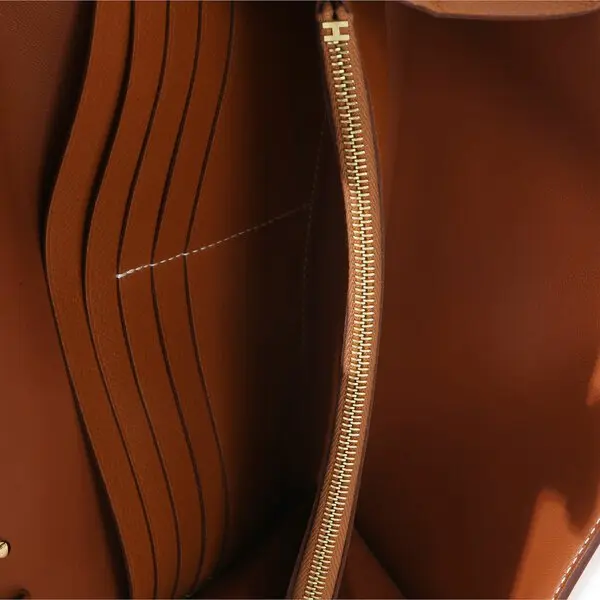 Hermès Gold-tone Constance Long Wallet To Go - Brown