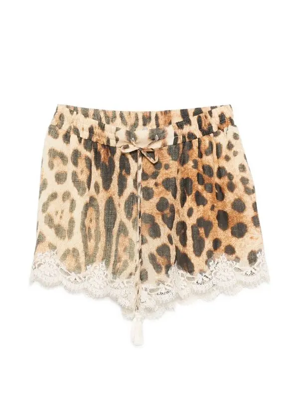 Ermanno Scervino Lace-detail Shorts - Multi