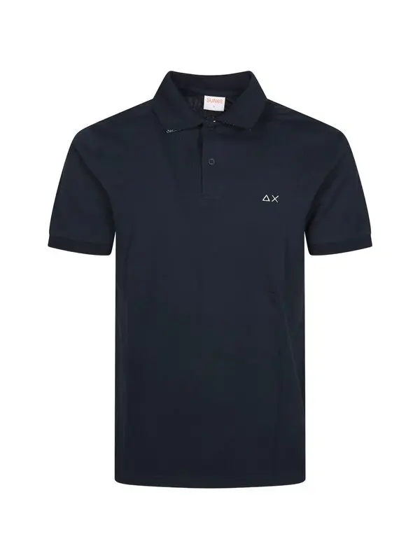 SUN 68 Polo Shirt With Logo - Blue