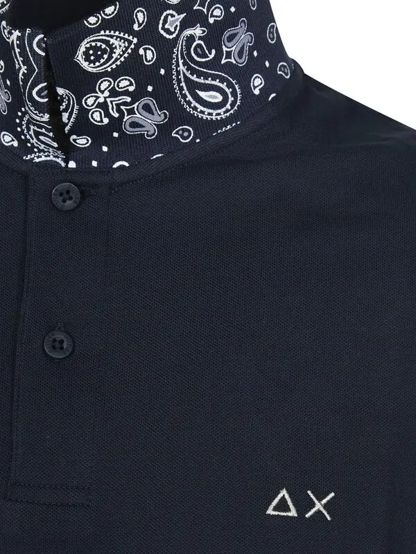 SUN 68 Polo Shirt With Logo - Blue