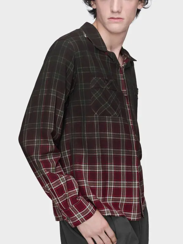 MAISON MARGIELA Checked Shirt With A Faded Effect