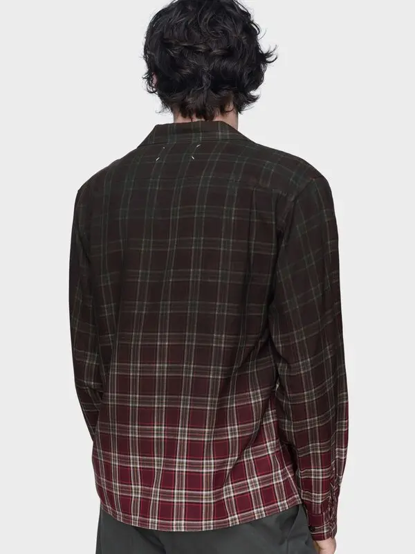 MAISON MARGIELA Checked Shirt With A Faded Effect