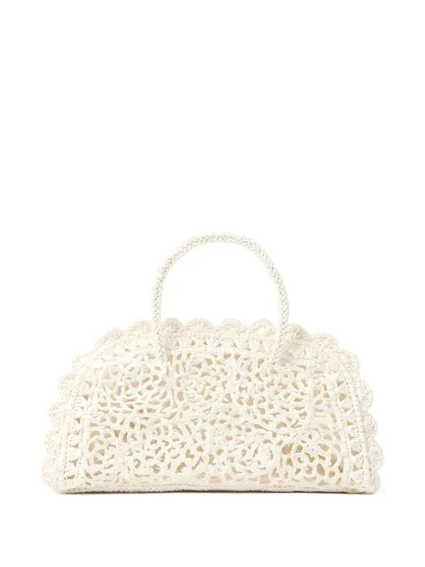 Jacquemus Le Petit Turismo Crochet Handbag - White