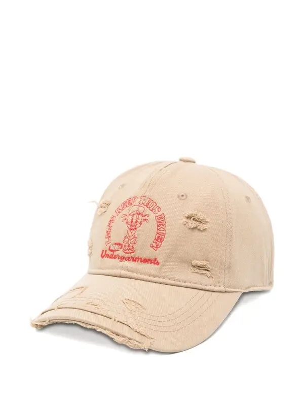 FRONT STREET 8 Embroidered Baseball Cap - Beige