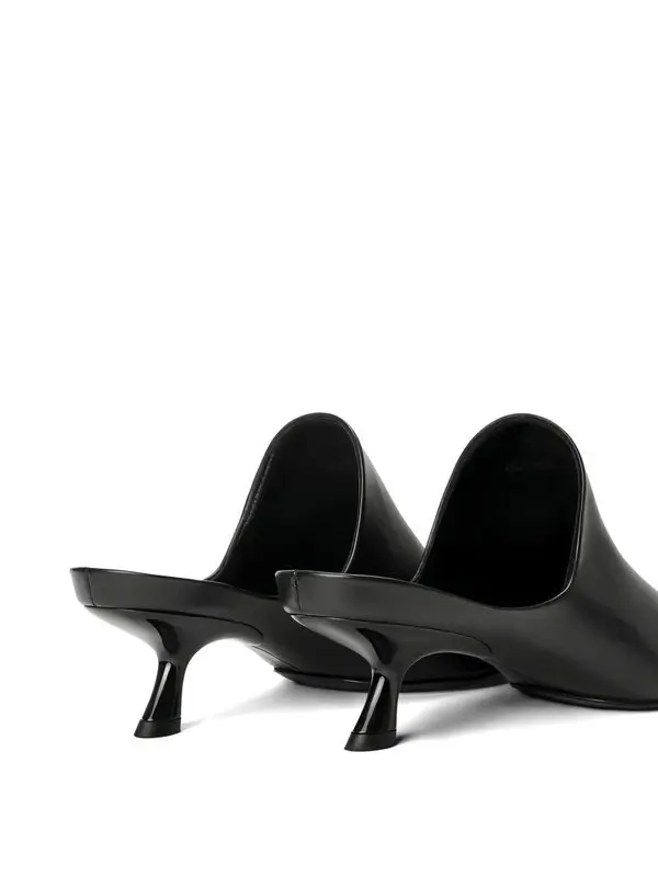 Loewe Emily Leather Mules - Black