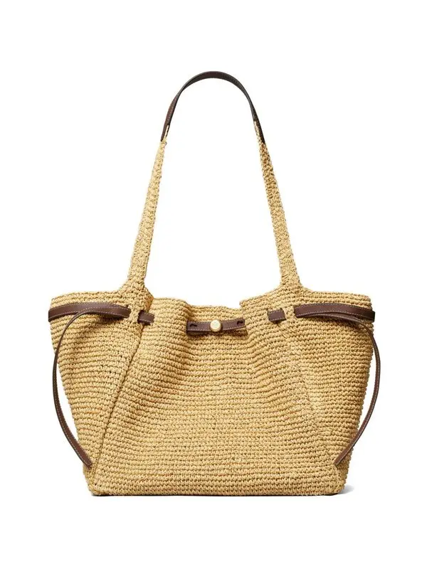 Tory Burch Romy Straw Tote Bag - Beige
