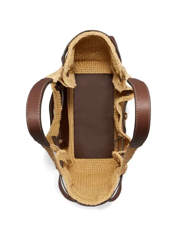Tory Burch Romy Straw Tote Bag - Beige