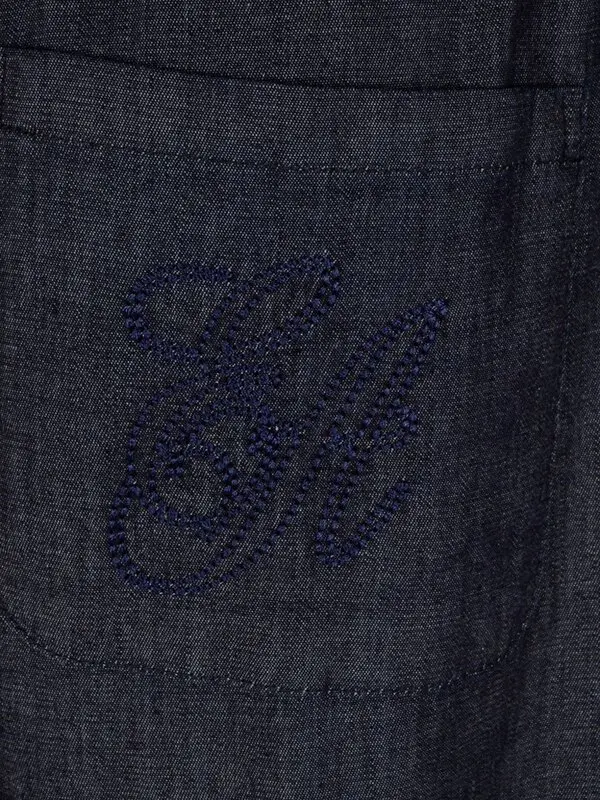 Emporio Armani Denim Cotton Trousers