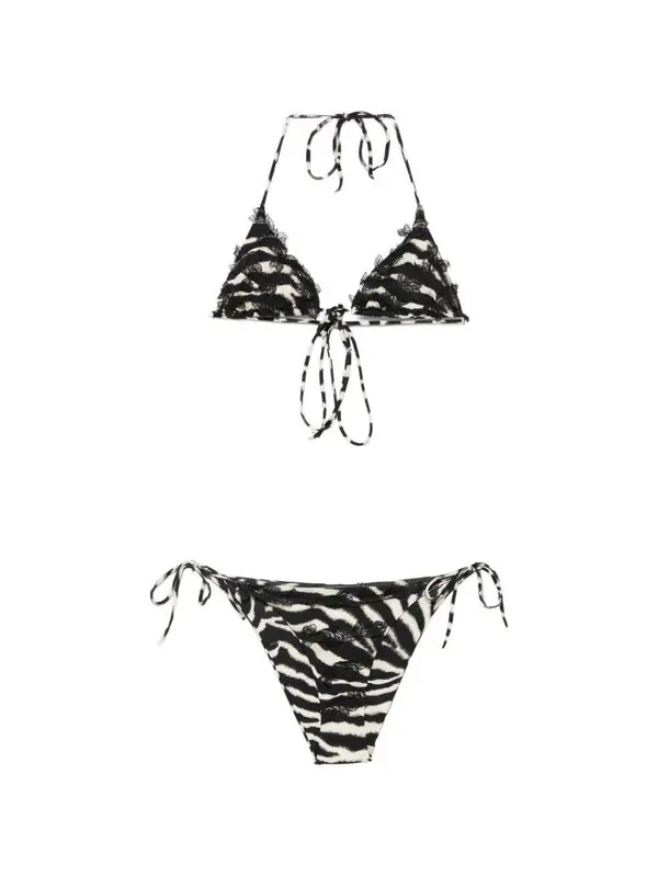 Ermanno Scervino Printed Triangle Bikini Set - Multi