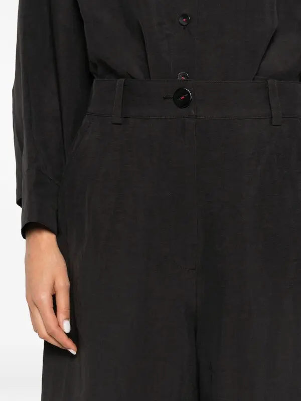 Soh Linen Blend Trousers - Black