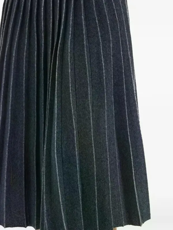 CRUSH COLLECTION Pleated Midi Skirt