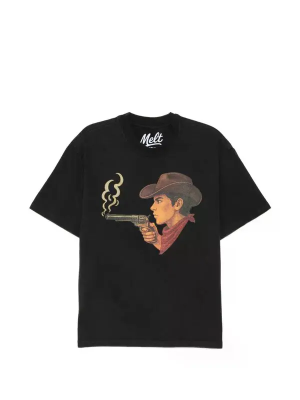 MELT Graphic-print Round Neck T-shirt