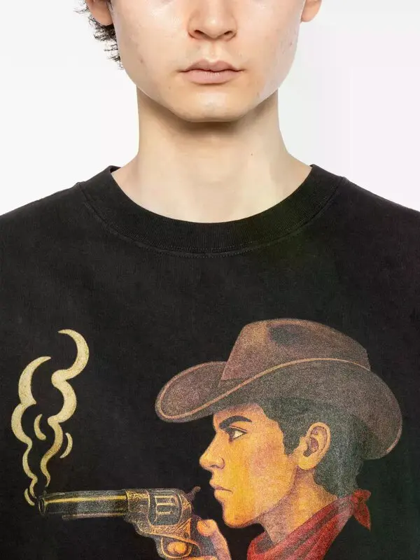 MELT Graphic-print Round Neck T-shirt