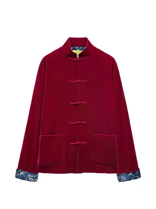Shanghai Tang Tang Velvet Mandarin Jacket