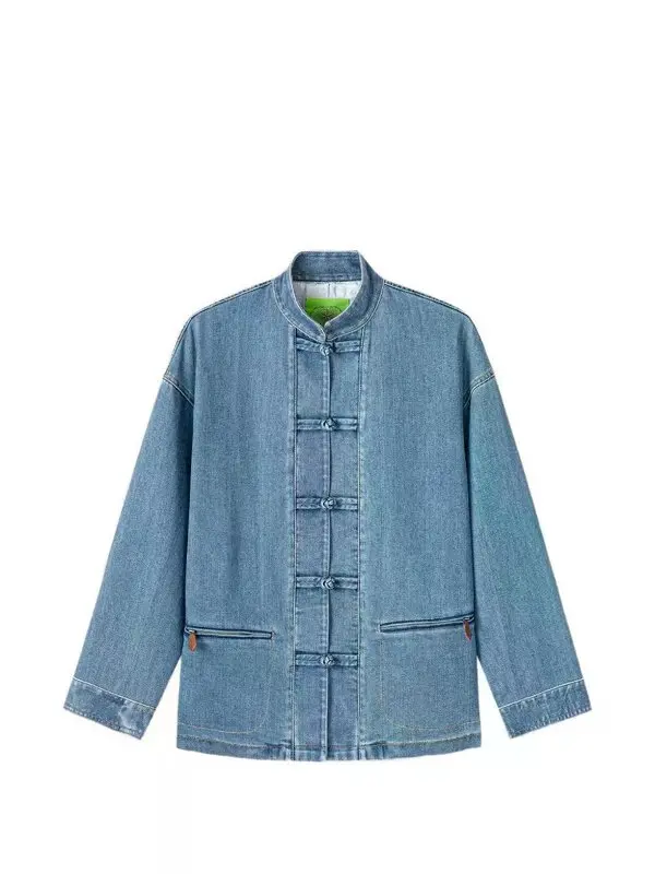 Shanghai Tang Buttoned Denim Jacket