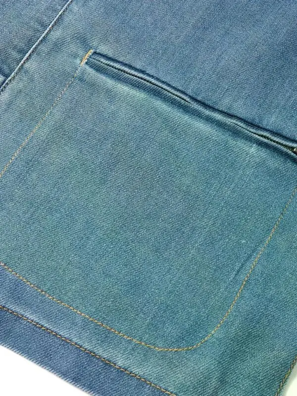 Shanghai Tang Buttoned Denim Jacket