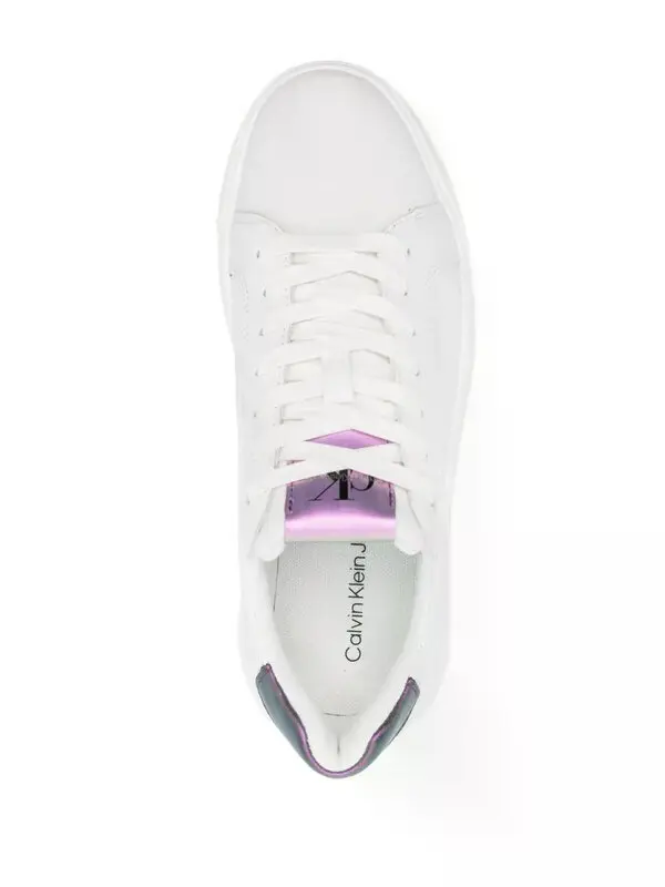 Calvin Klein Iridescent-effect Low-top Sneakers