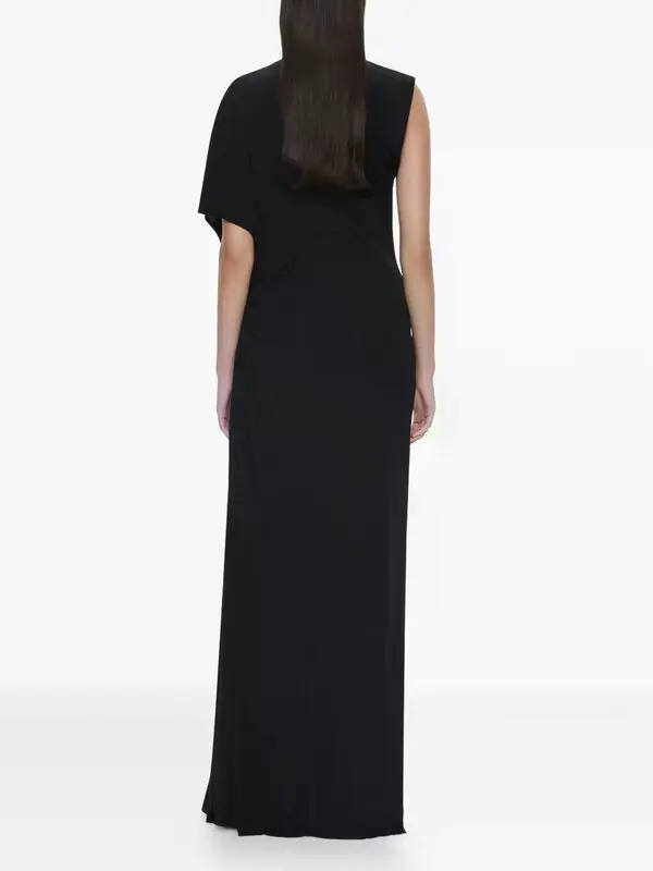 Christopher Esber Bezel Quartz Draped Tank Maxi Dress