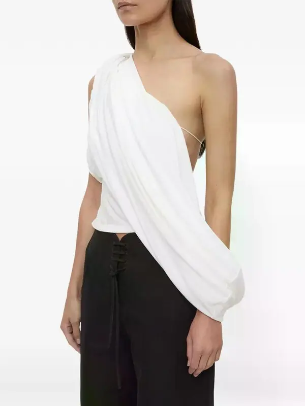 Christopher Esber Aiba Draped One-shoulder Top