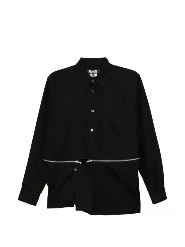 Comme Des Garçons Zip-detail Cotton Shirt