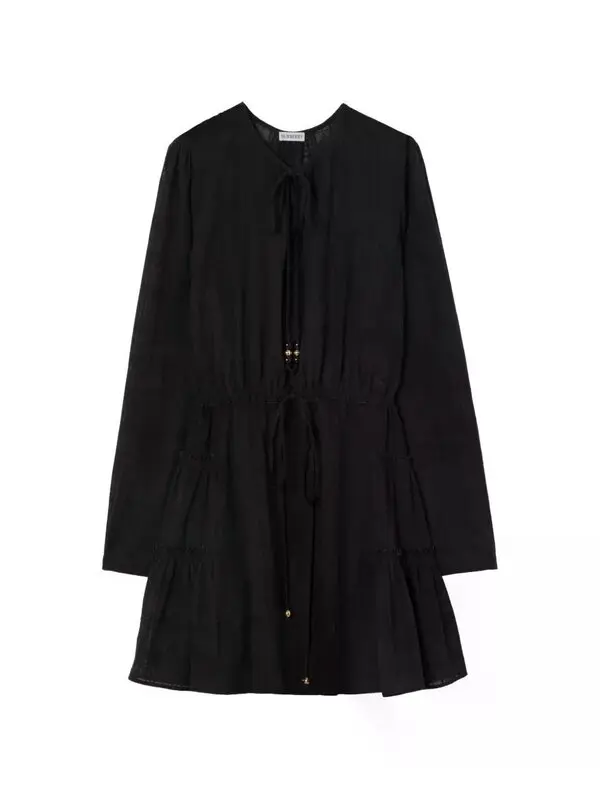 Burberry Check Cotton Voile Mini Dress