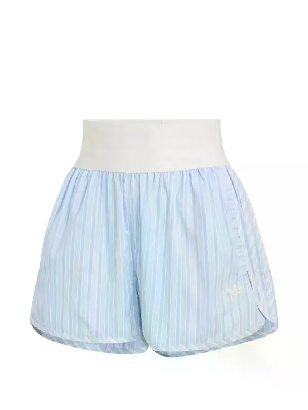 Adidas Poplin 3-stripe Shorts - White