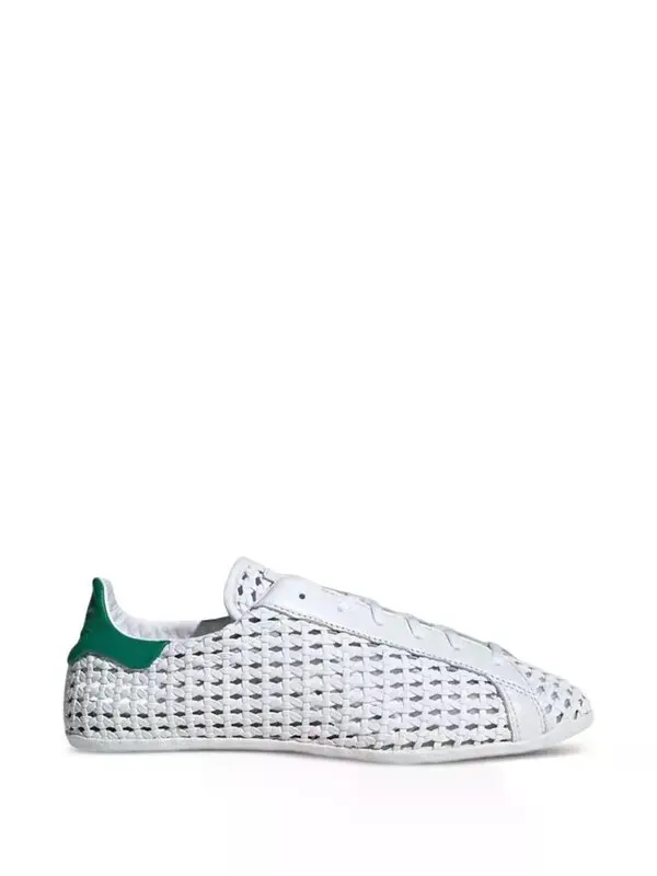 Adidas Stan Smith Woven Lace-up Sneakers - White