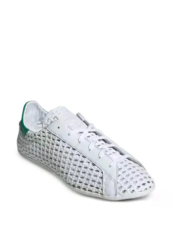 Adidas Stan Smith Woven Lace-up Sneakers - White