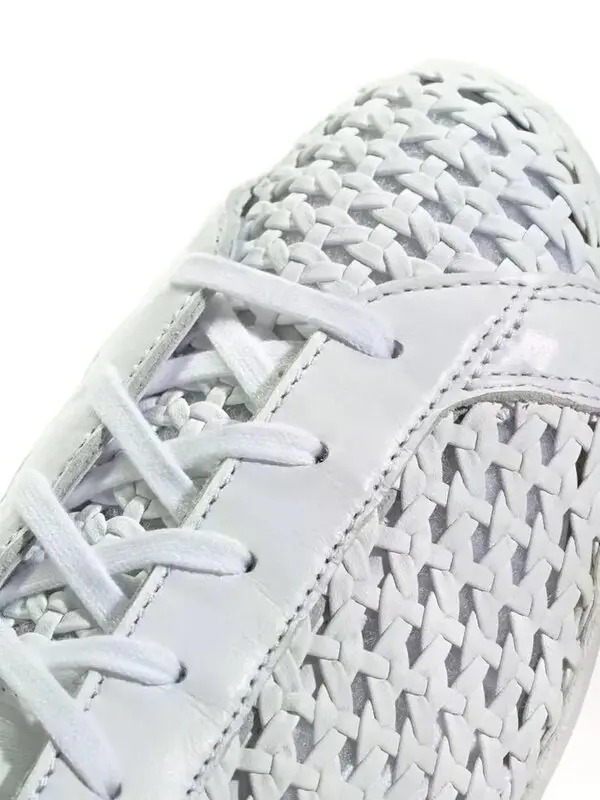 Adidas Stan Smith Woven Lace-up Sneakers - White