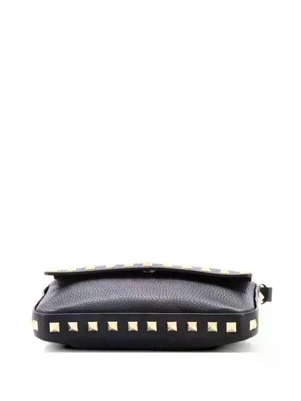 Valentino Garavani Rockstud Leather Mini Crossbody Bag - Black