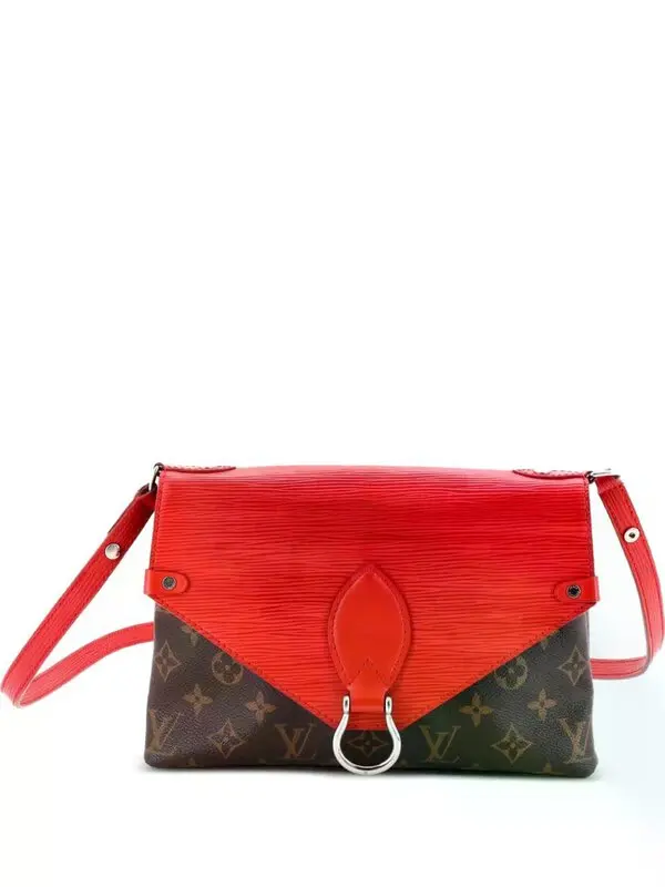 LOUIS VUITTON Saint Michel Handbag Monogram Canvas And Epi Leather - Red