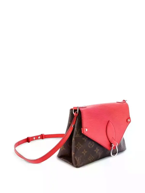 LOUIS VUITTON Saint Michel Handbag Monogram Canvas And Epi Leather - Red