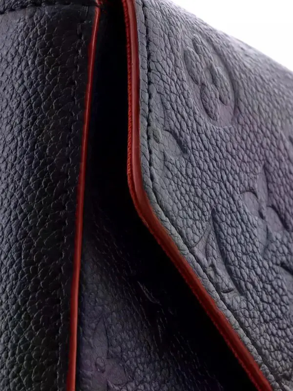 LOUIS VUITTON Felicie Pochette Monogram Empreinte Leather - Blue