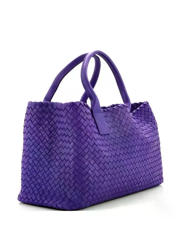 Bottega Veneta Cabat Intrecciato Nappa Medium Tote Bag - Purple