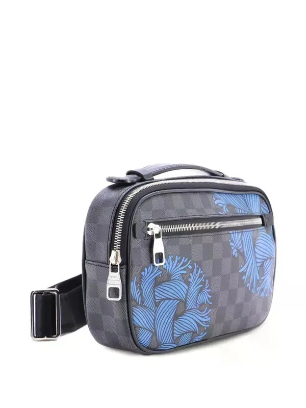 LOUIS VUITTON Ambler Limited Edition Nemeth Damier Graphite Belt Bag - Black